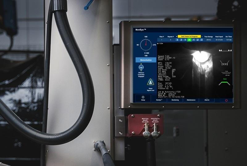AI machine learning vision processing system automates pipe welding