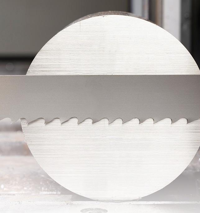 Band saw blade technology made for cutting work-hardening materials