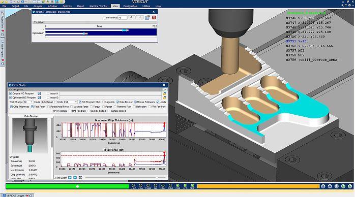 CGTech’s version 9.0 VERICUT software includes Force optimization module