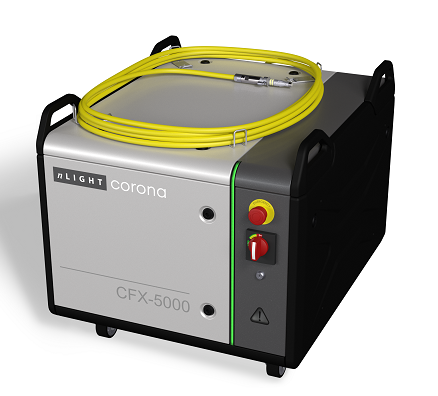 Corona CFX-5000 5-kW fiber laser available from nLIGHT