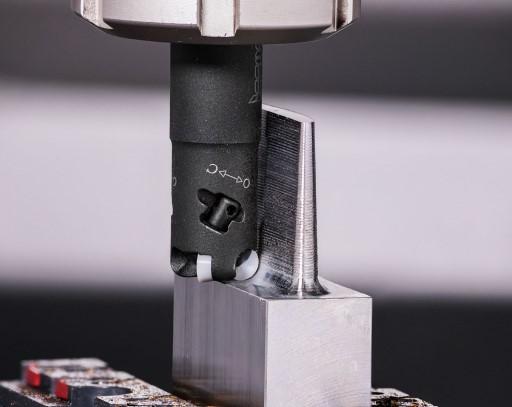 Endmills with ceramic round inserts designed for high-efficiency machining