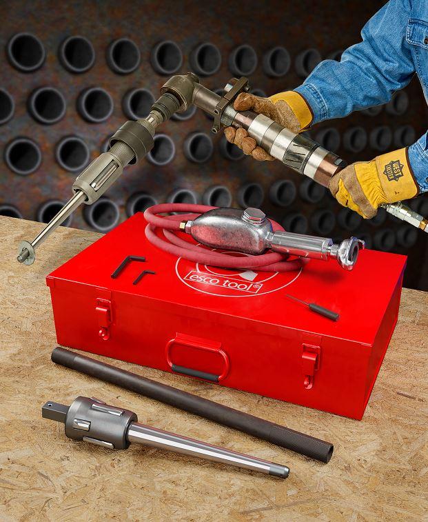 Esco MILLHOG tube expanders create uniform mechanical seal