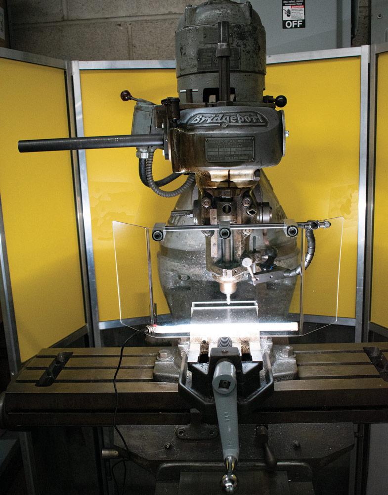 Flexbar Machine Corp. machine guard incorporates built-in LED lighting