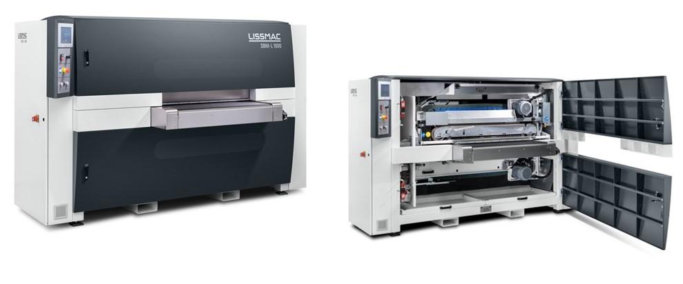 Grinding machine deburrs both sides of workpiece in one pass