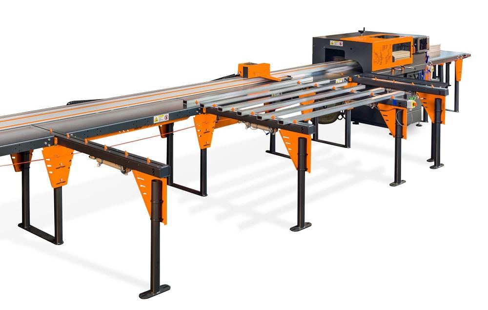 Infeed station added to automated saw