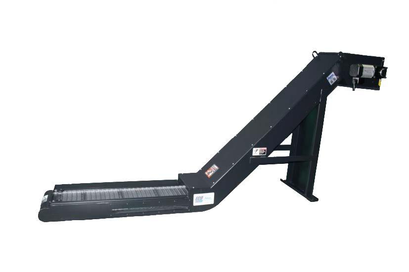 Jorgensen Conveyors’ EcoFilter conveyor removes large chips with a ...