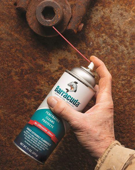 JTM’s Barracuda lubricant loosens seized fasteners