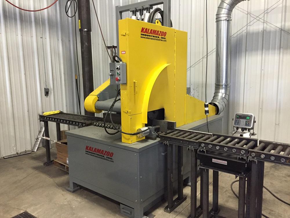 Kalamazoo Industries abrasive saw cuts through INCONEL alloy in seconds