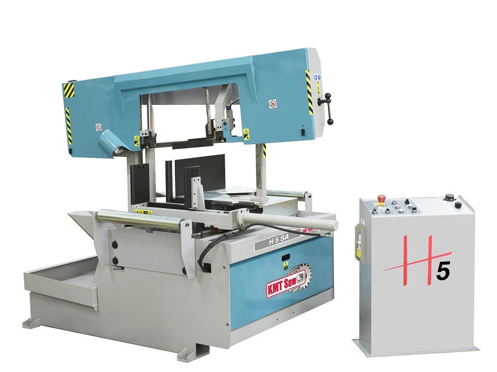 KMT C370A-NC cold saw features extended feeder