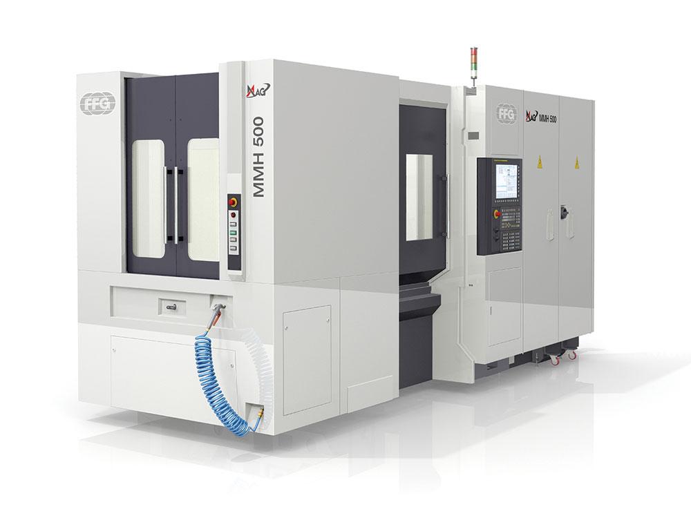 MAG Automotive’s MMH 500 HMC features infinite contouring B-axis table