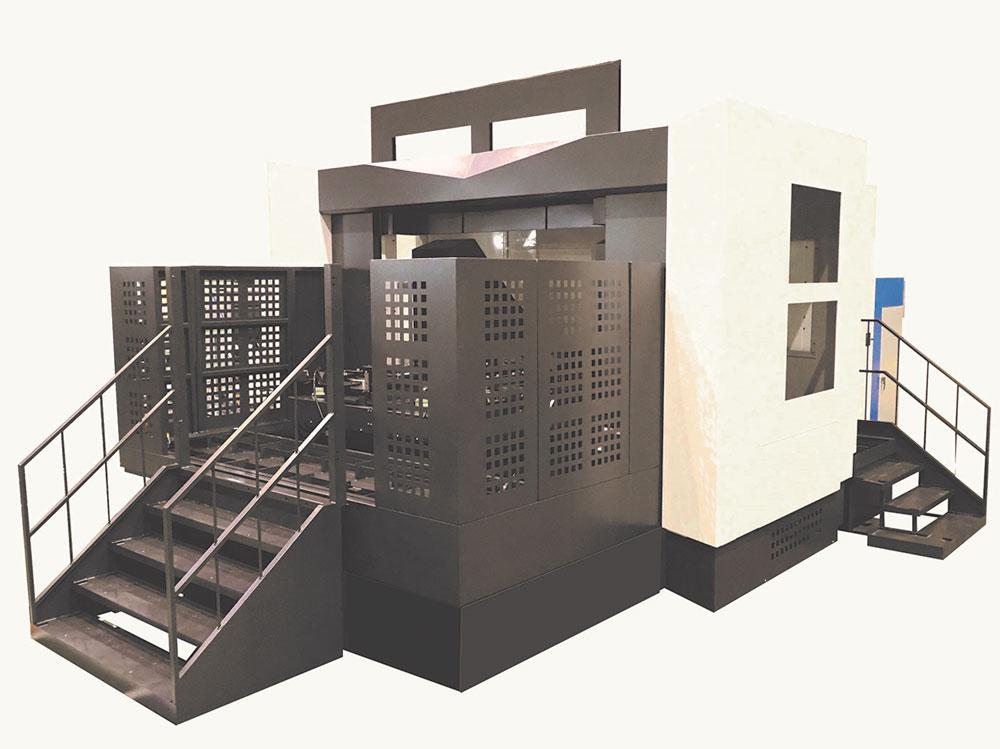 Niigata HN80E-5X 5-axis HMC enables 5-face machining