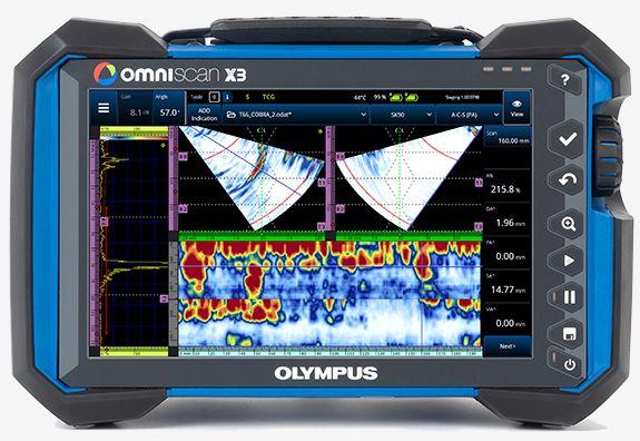 Olympus OmniScan X3 flaw detector designed for phased array testing