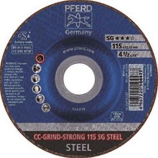 Pferd CC-GRIND-STRONG grinding discs reduces noise, vibration and dust