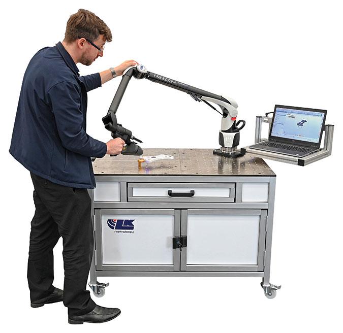 Portable measuring arms gain extra stability