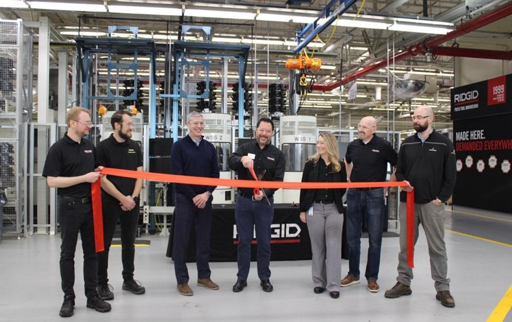 Ridgid expands press jaw production at its Ohio headquarters