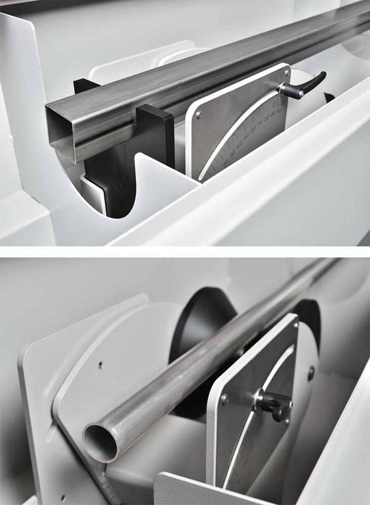 Rotary axis option added to fiber laser cutter