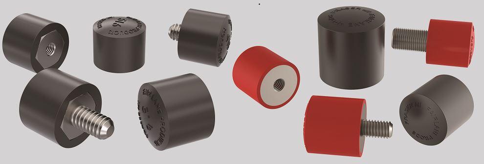 Round bumpers from Fairlane Products protect machines and workpieces