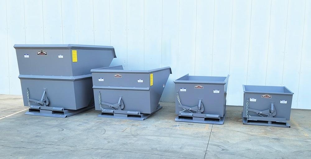 Scrap metal hoppers available for quick shipment