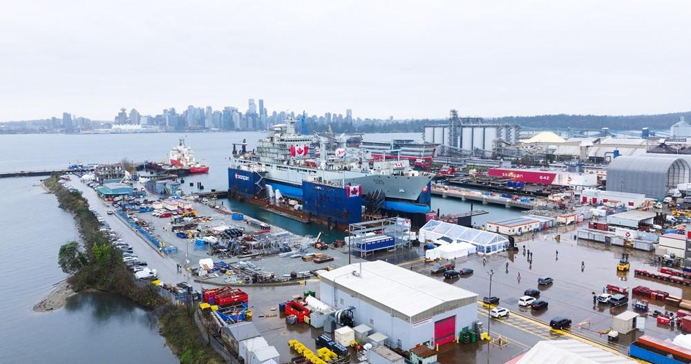 Seaspan hosts naming and launch celebration for the HMCS Protecteur