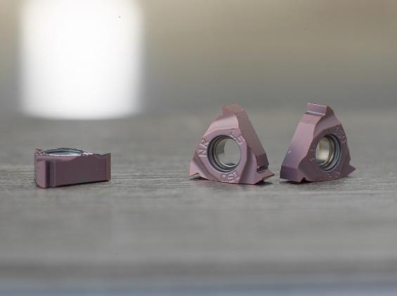 Seco's TTP2050 threading insert grade provides effective chip control.