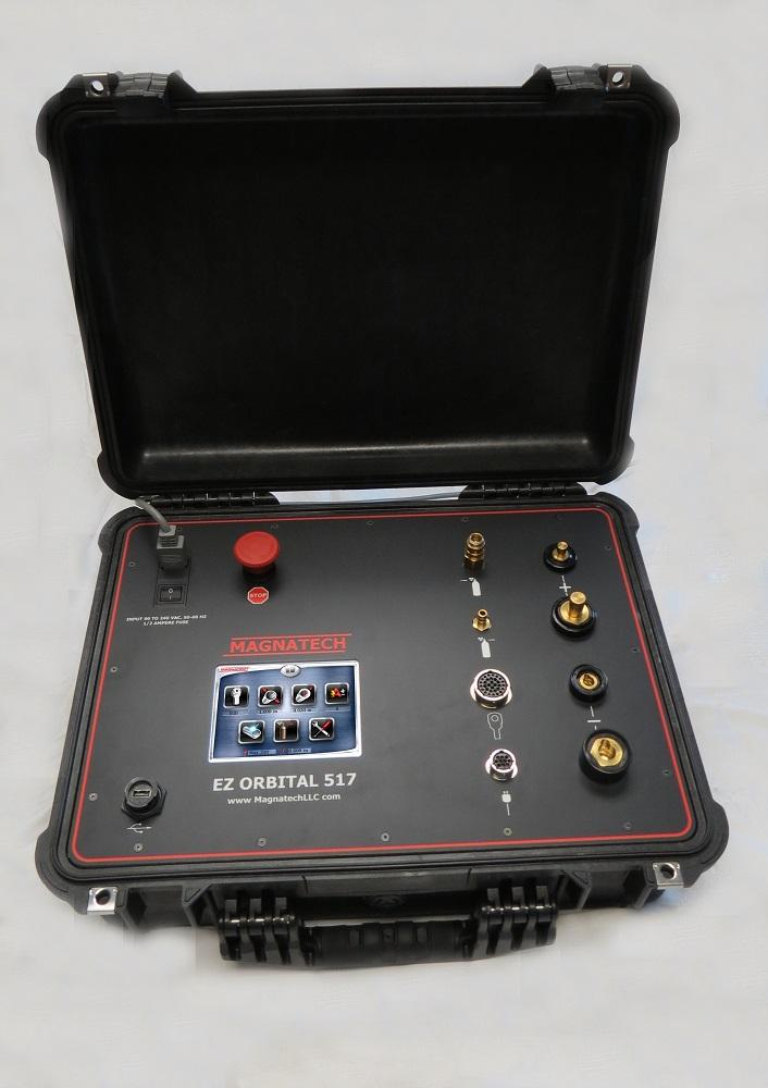 Tube welding controller integrates GTAW power source with weld head