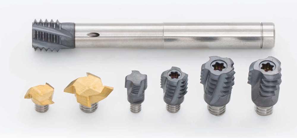 Tungaloy TungMeister thread mills feature exchangeable heads