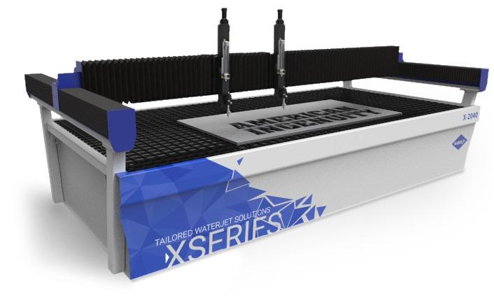WardJet X-Series waterjet cutting system features crossbeam design for ...