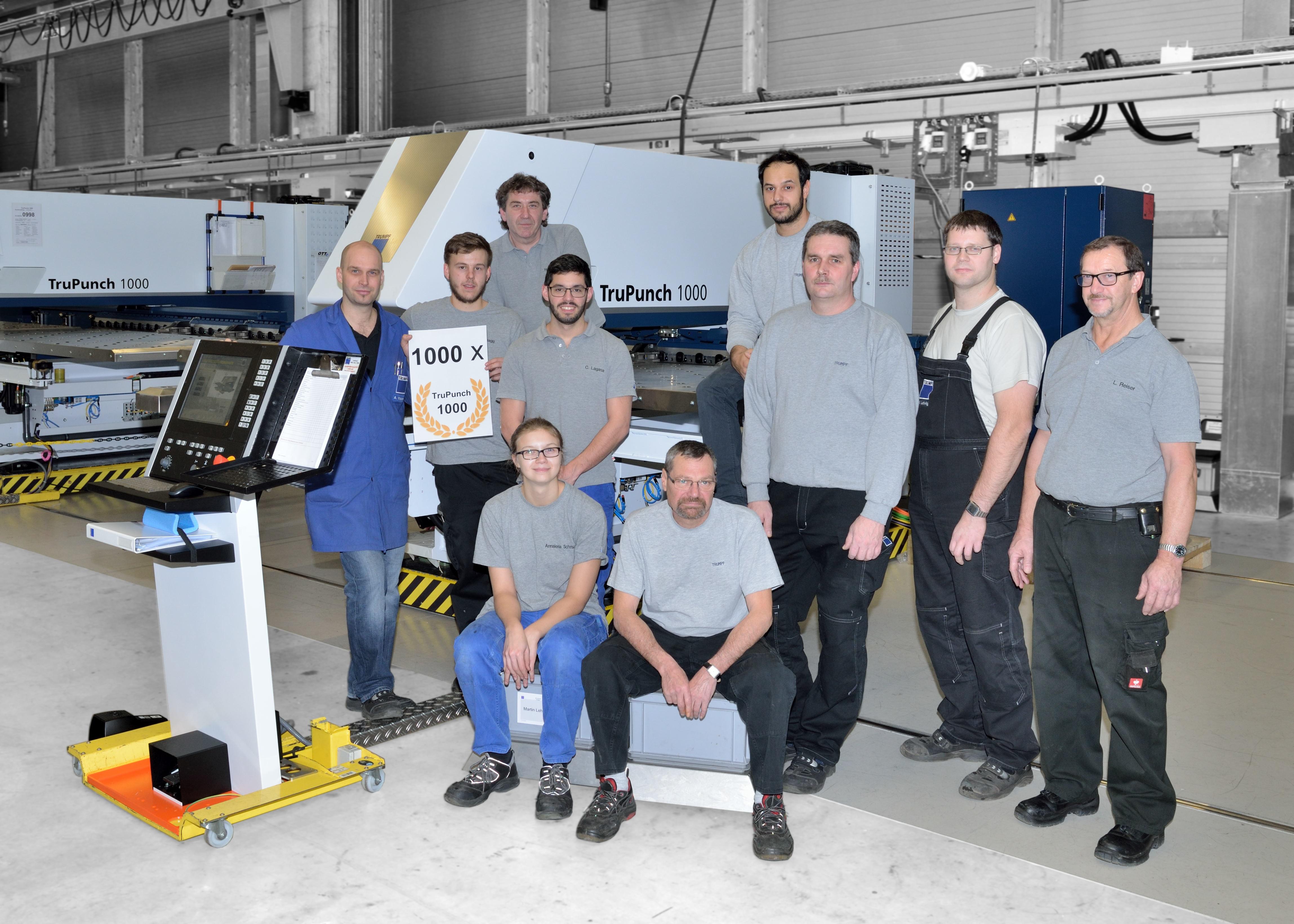 TRUMPF installs 1000th TruPunch 1000 in Missouri