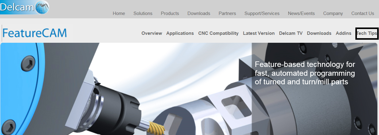 Delcam adds technical tips to FeatureCAM website