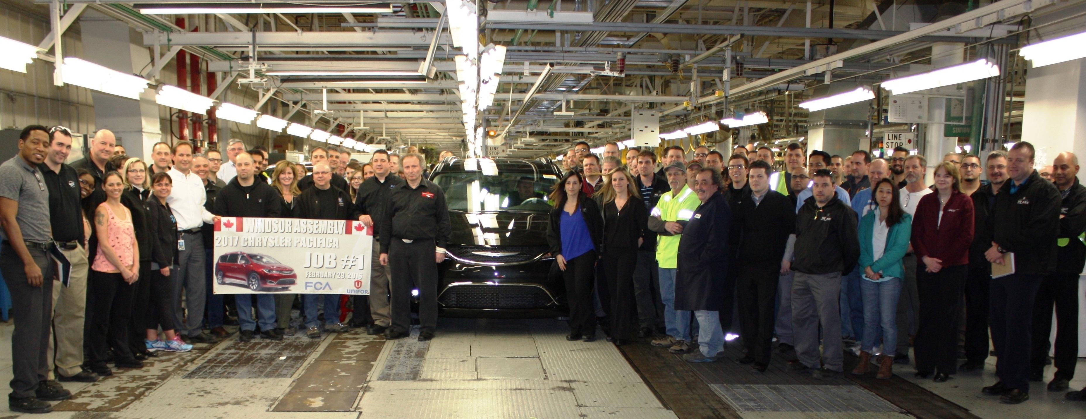 Windsor assembly plant begins production of Chrysler Pacifica