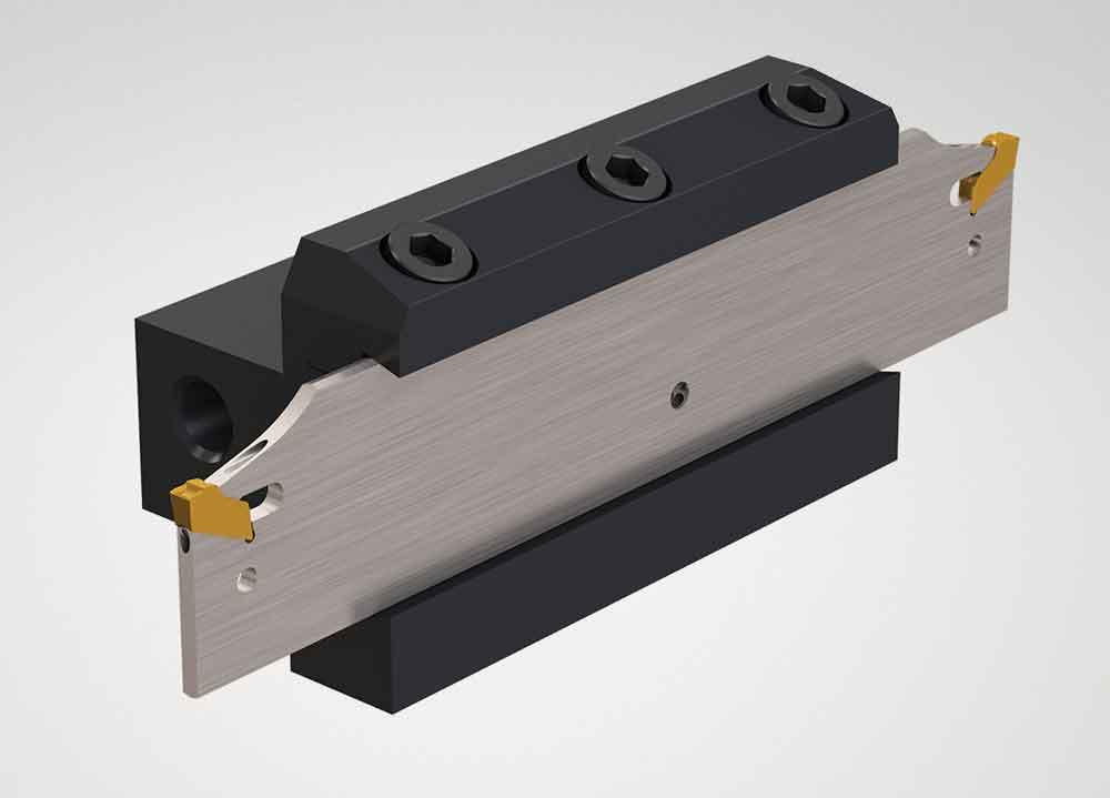 Parting-off system optimizes coolant delivery