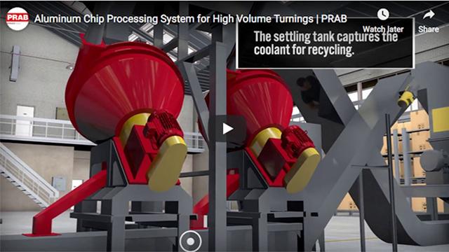 High-Volume Aluminum Chip Processing System